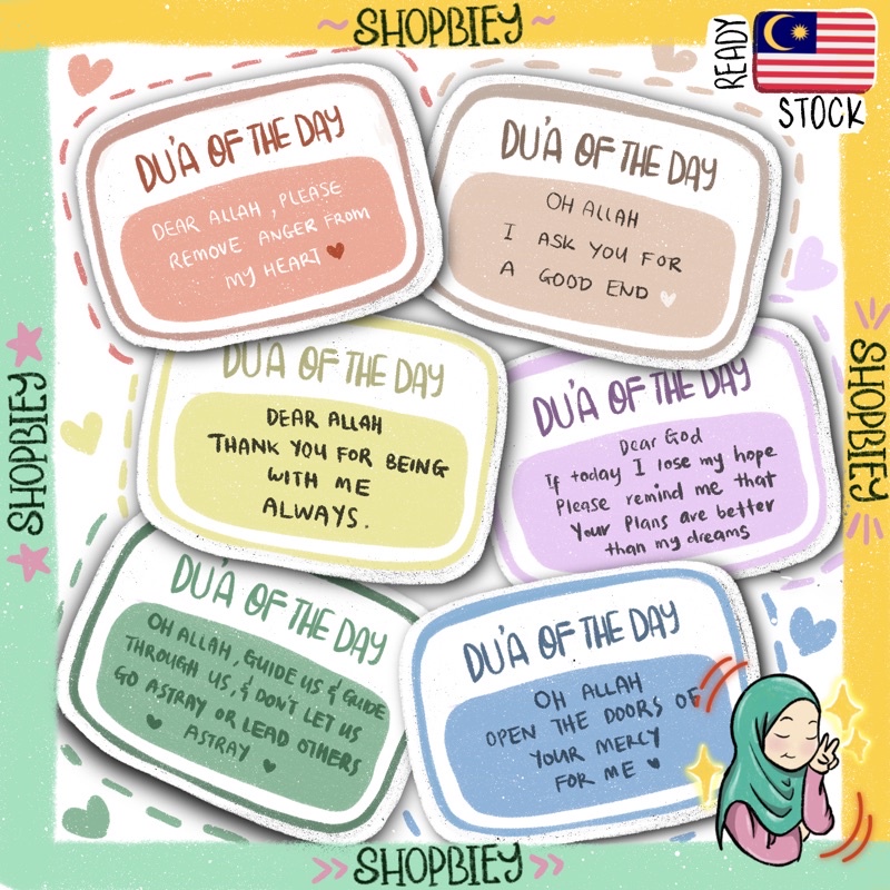 DOA OF THE DAY doa stickers motivational quotes cute stickers islamic ...