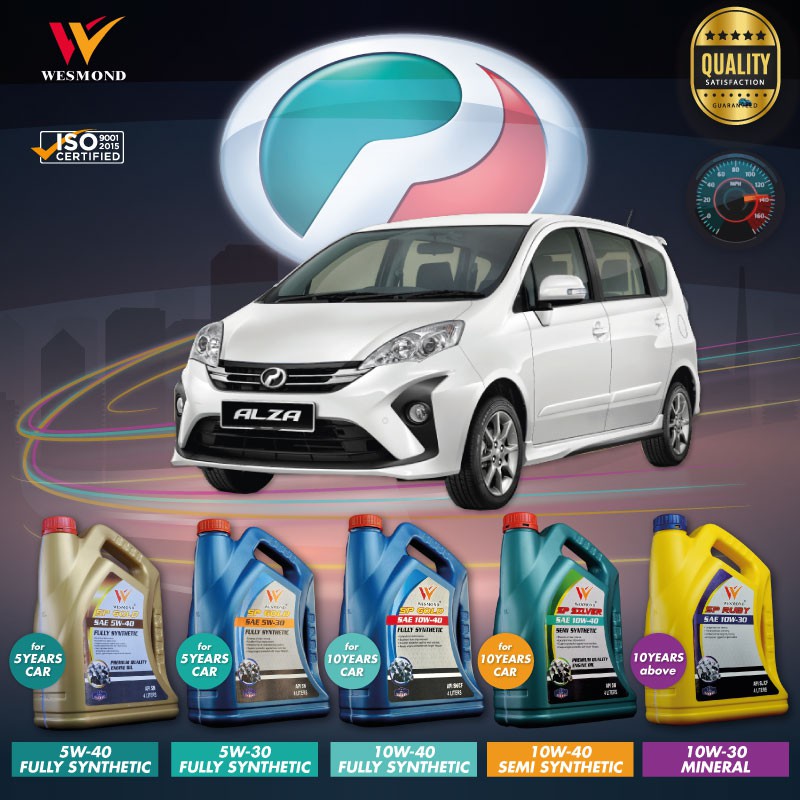 Perodua Engine Oil Minyak Enjin Kereta 4L "Promo free gift" Perodua ...