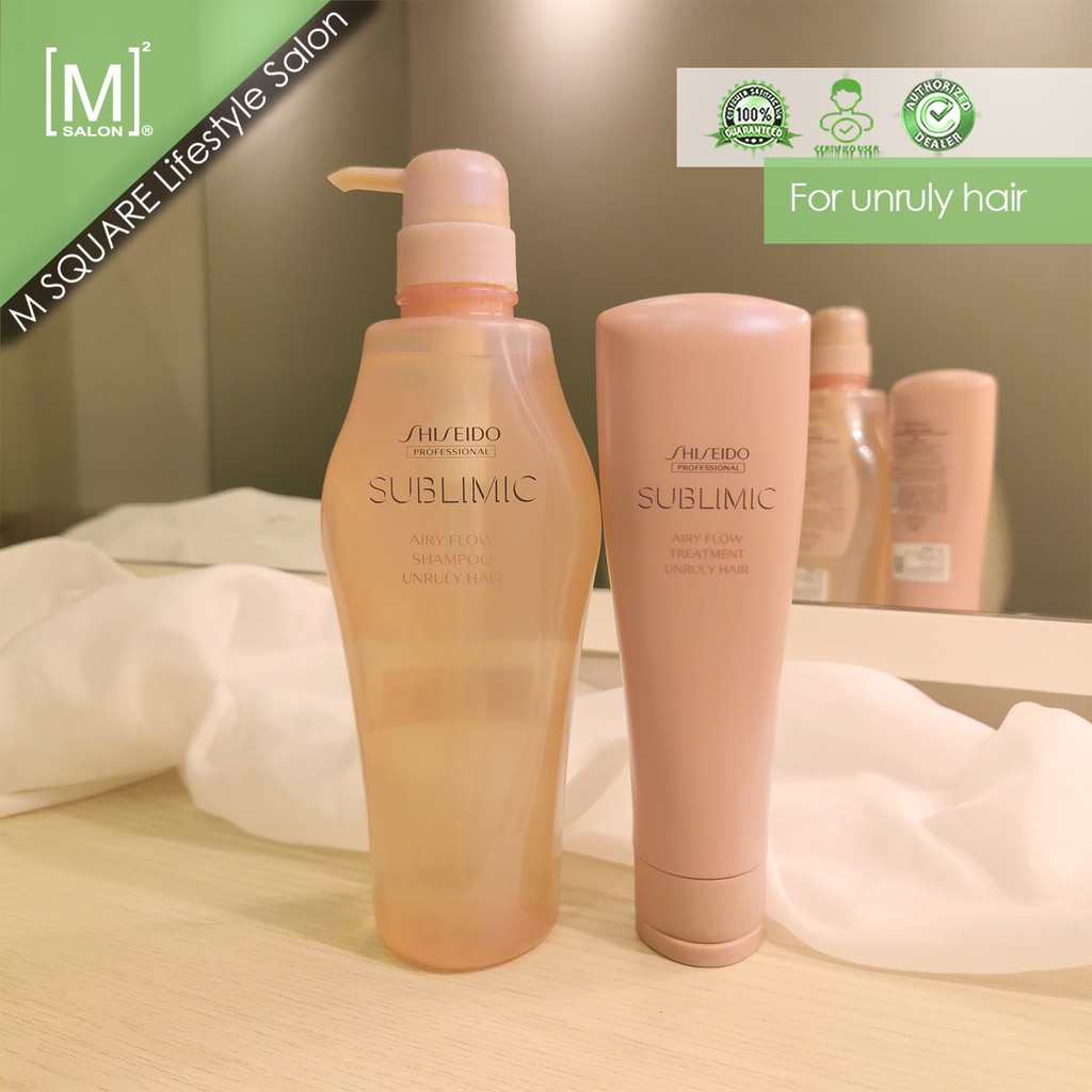 Shiseido SMC Airy Flow Shampoo 500ml+Airy Flow Treatment (250g)[Ready ...