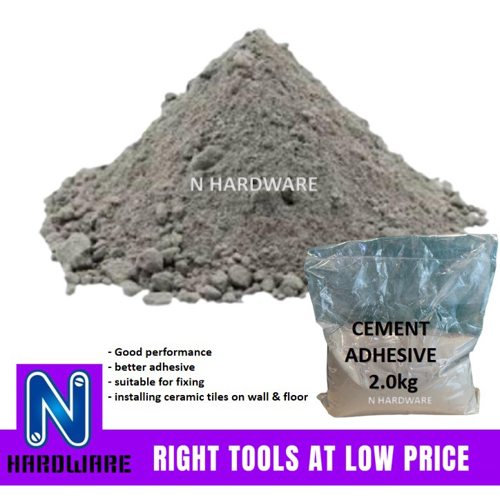 2KG Cement Gum / Simen Gum for Ceramic Tiles / Cement Adhesive | Shopee ...