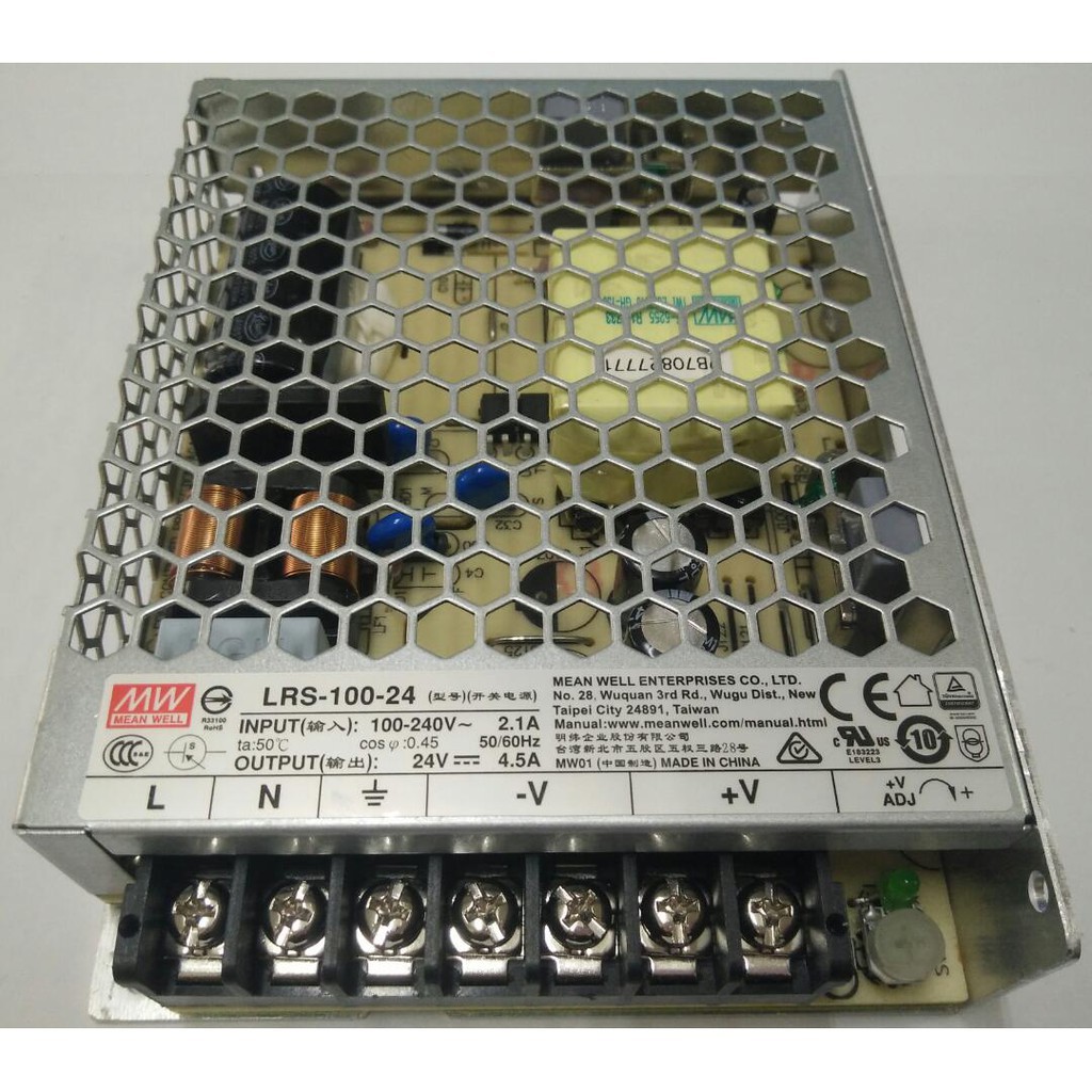 Meanwell LRS-100-24 100w 4.5A 24vdc AC/DC Switching Power Supply PSU RS-100 NES-100 SE-100 MEAN ...