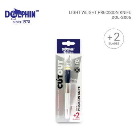 DOLPHIN Precision Knife Art & Craft Sharp Cutting with 2 Blades ( DOL ...