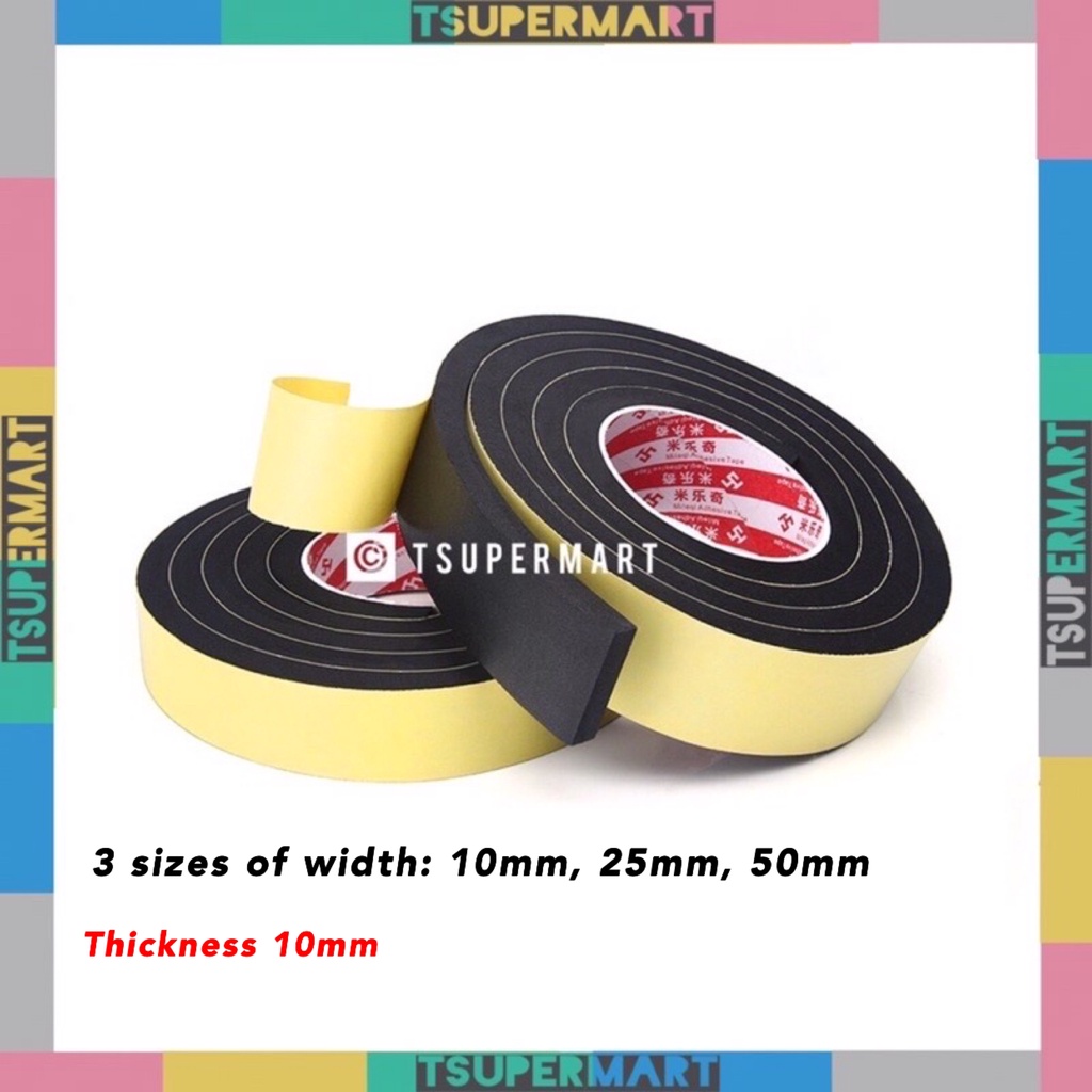 High Quality Single Sided EVA Foam Tape Table corners Anti Slip Door Seal Tape Thickness 10mm ...