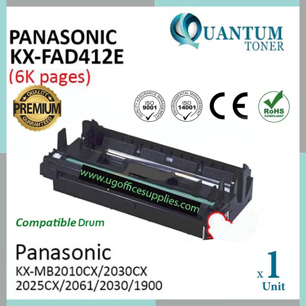 Panasonic Drum KX-FAD412E KX MB2000 KX MB2010 KX MB2025 KX MB2030 KX MB1900 KX MB2001 KX MB2061 ...