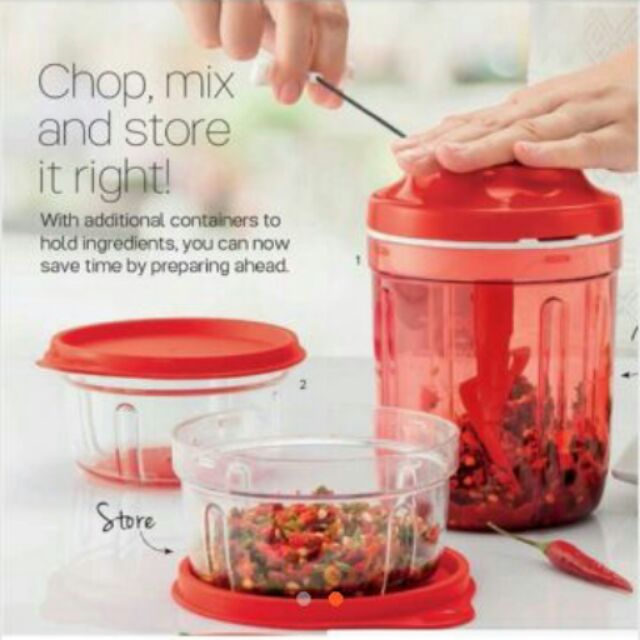 Tupperware Smooth Chopper Deluxe Set (new) | Shopee Malaysia
