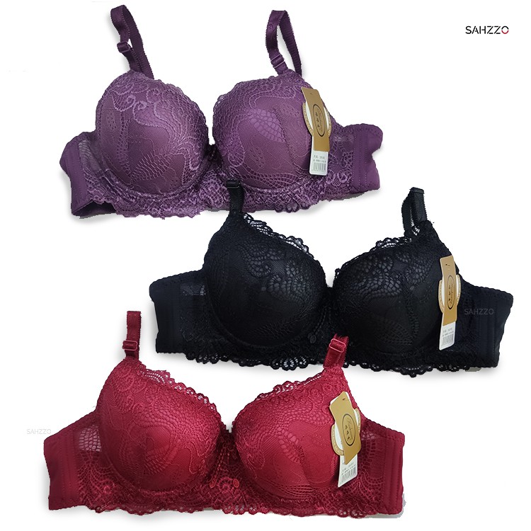 Women's Wired Sexy Lace Lingerie Ladies Bra 1806 女士蕾丝钢圈文胸 Baju Dalam ...