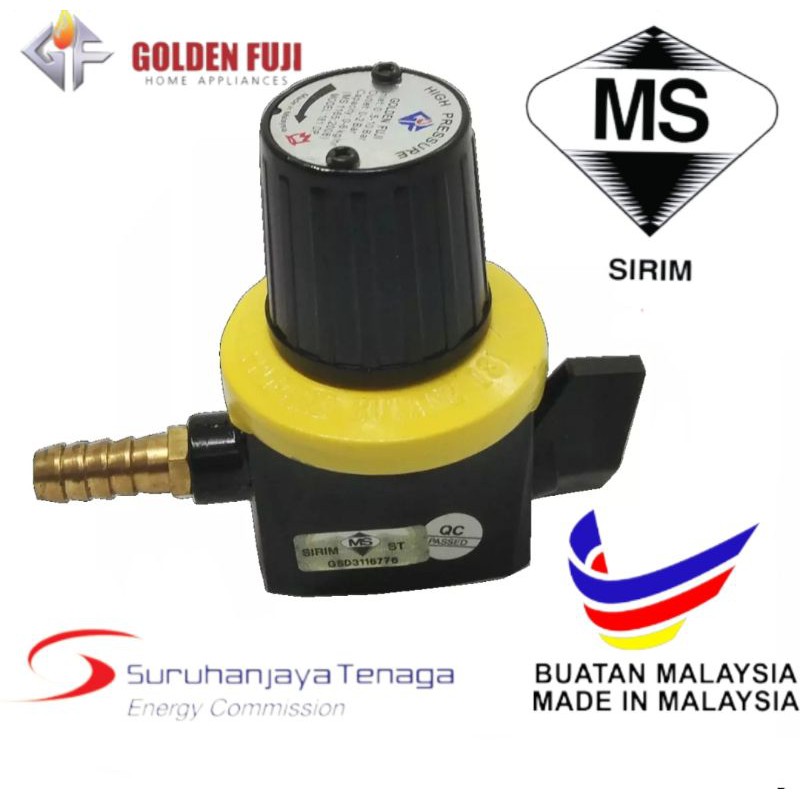 Hight Pressure Gas Regulator Golden Fuji Double Protection (SIRIM ...