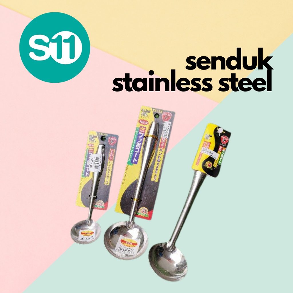 S11 x Fuji Cooking Stainless Steel Soup Ladle No 1 - No 5 / Senduk Sup Fuji Keluli Tak Karat ...