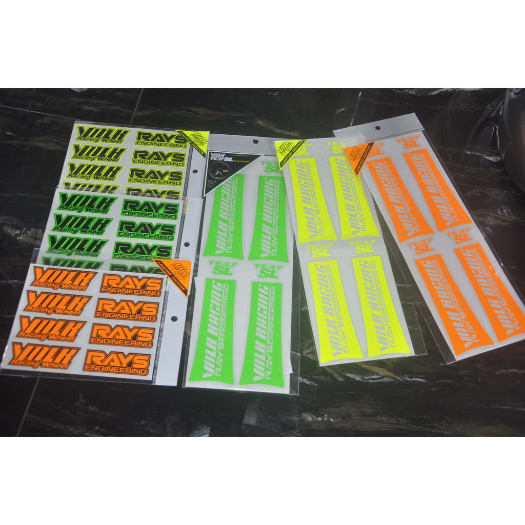 Volk Rays Engineering TE37 and TE37 SL Sticker Sport Rim | Shopee Malaysia