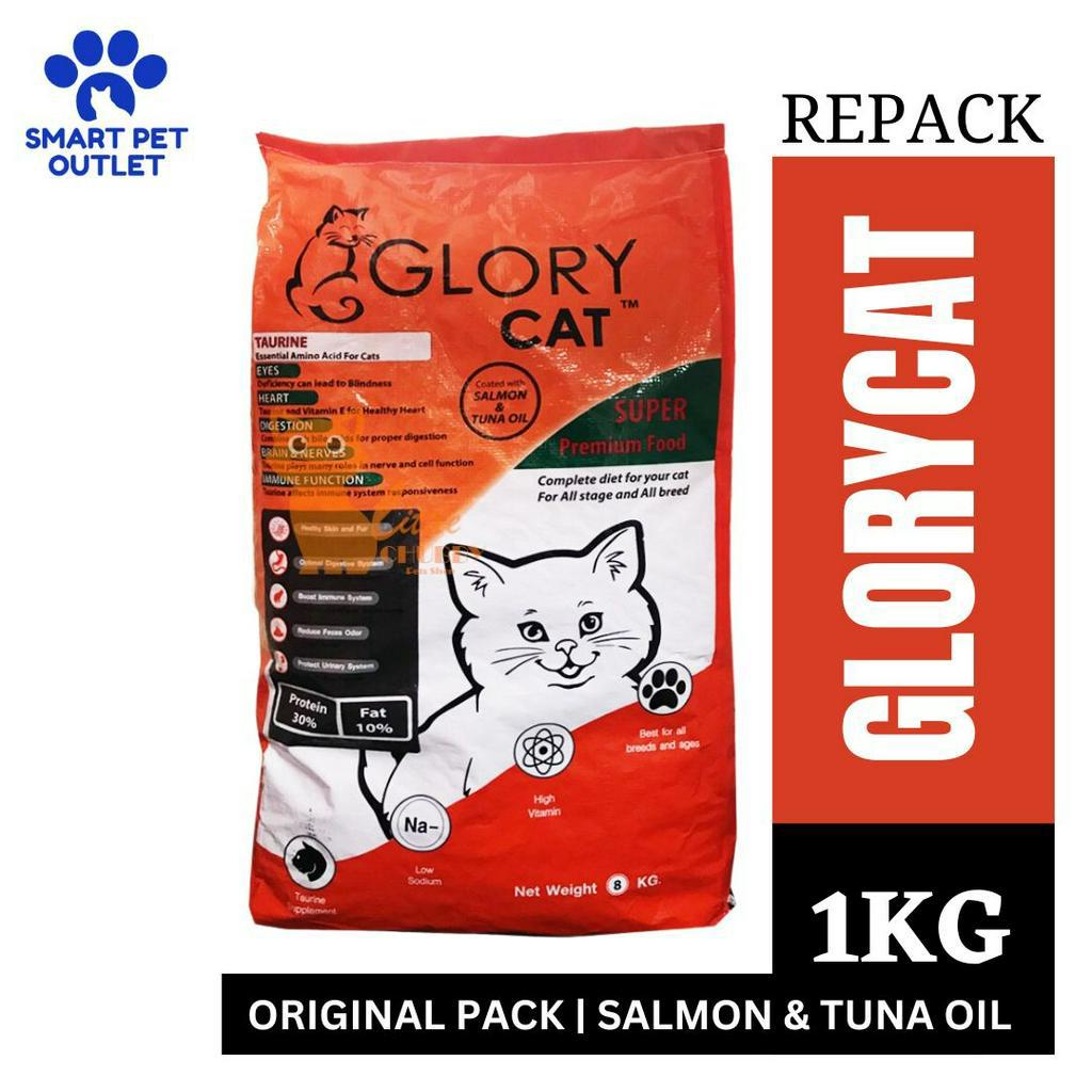 Glory Cat Salmon & Fish Oil Repack 1KG Original Pack Cat Dry Food ...