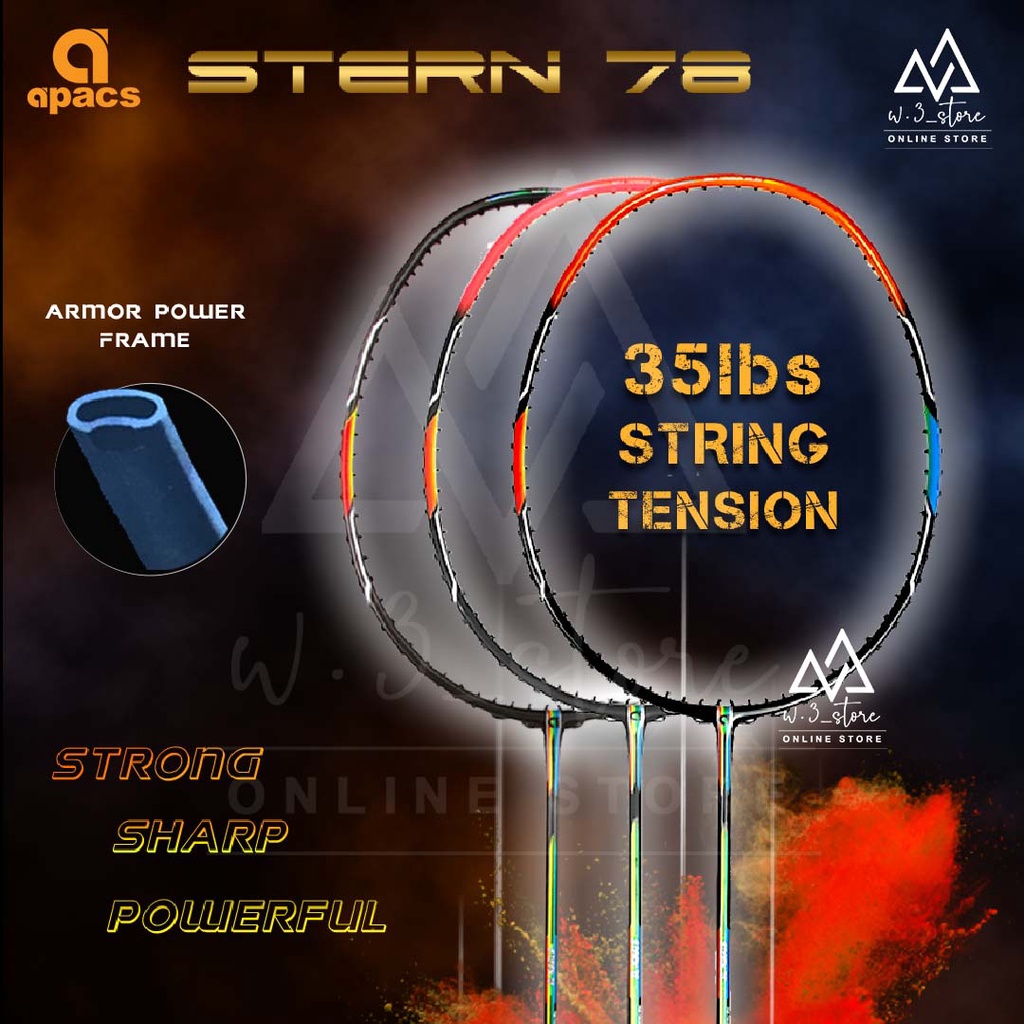 【100% Original】APACS Stern 78 Smashing Badminton Racket (1pc) | Shopee ...