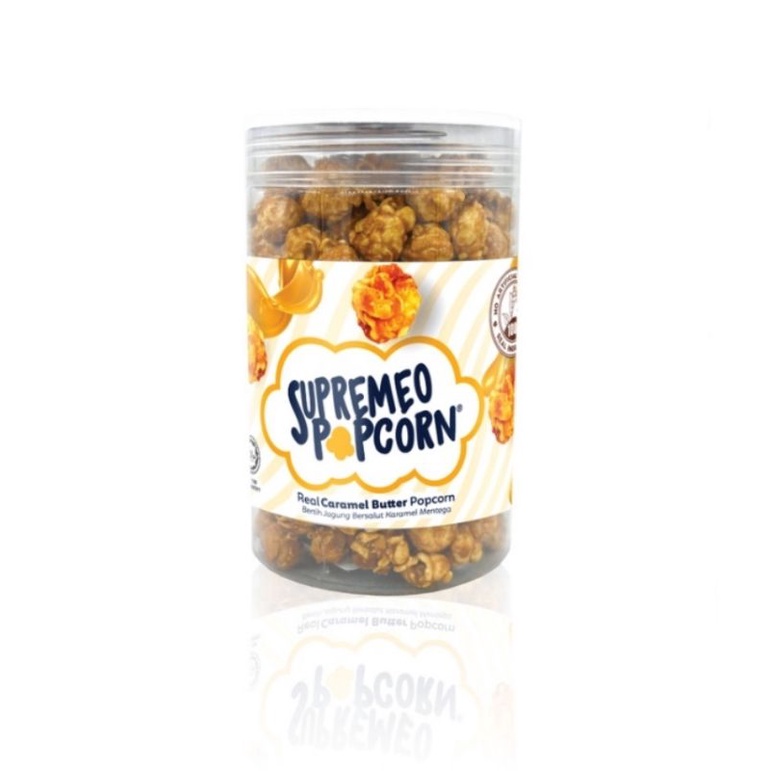 SUPREMEO Popcorn Caramel Butter Chocolate Flavoured 180g | Shopee Malaysia