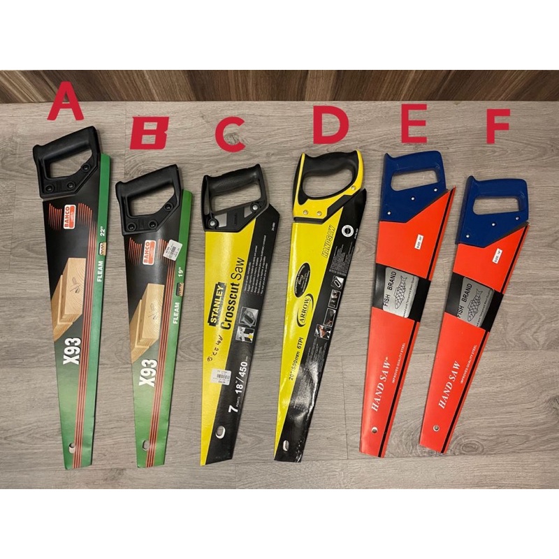 100% Original BAHCO/ Arrow /Fish Brand /Stanly Handsaw /Jigsaw /Gergaji ...
