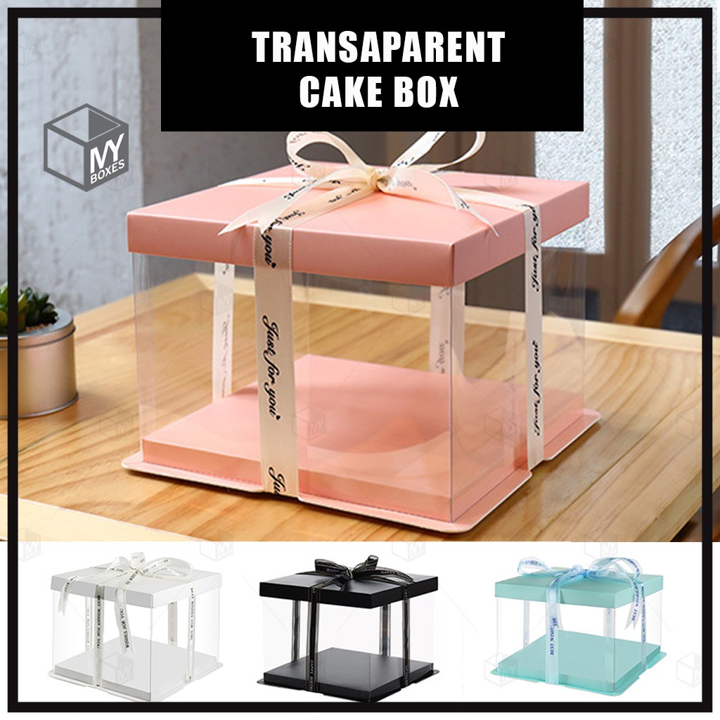 Cake Box Transparent 3 Layer (3 Tingkat 34cmcm Tinggi) Cake Box ...