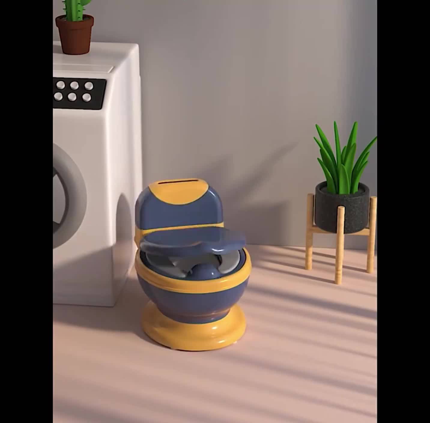 🐘Boo&Bub🐘 Portable Mini Children's Potty Training Toilet with cushion ...