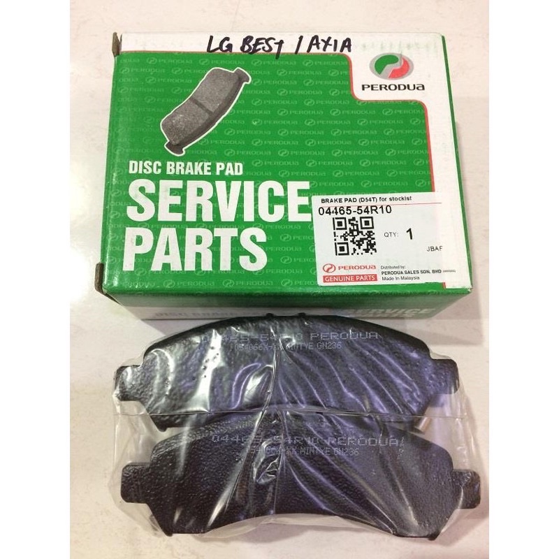 ORIGINAL PERODUA BRAKE PAD FOR PERODUA MYVI LAGI BEST / AXIA 1.0 ...