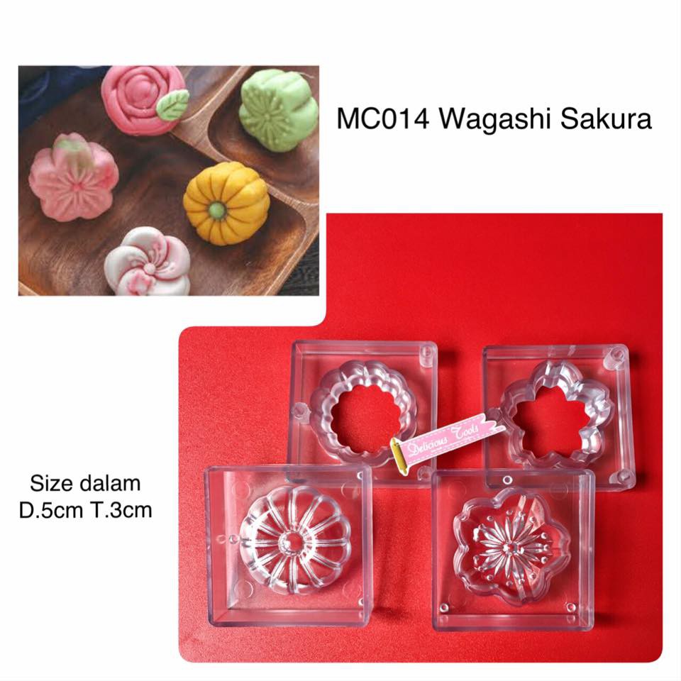 Mc014 Wagashi Sakura Mooncake Mooncake Mold snack maker baking supply ...