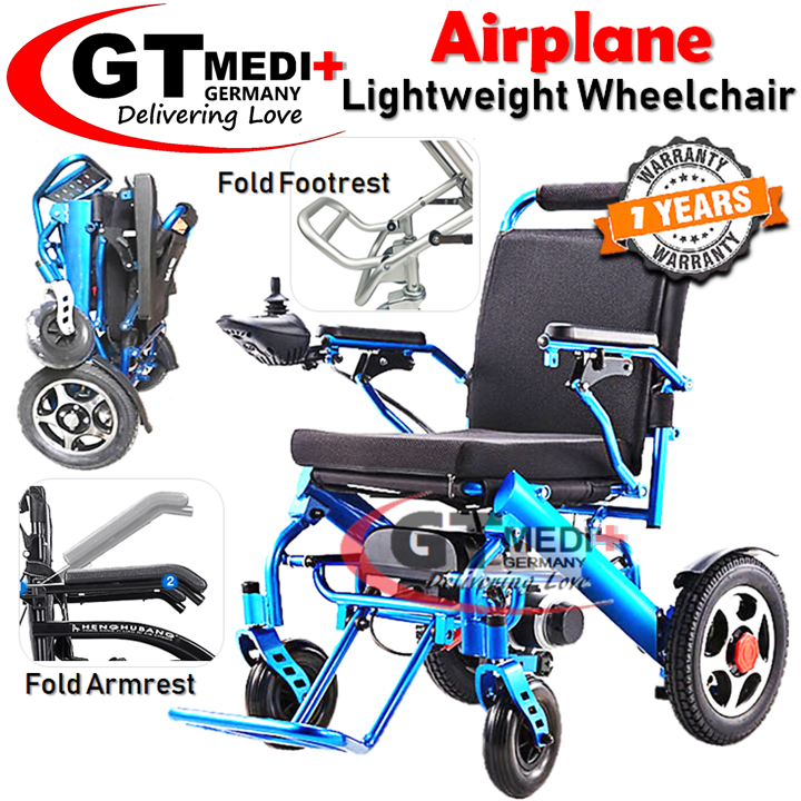 E12-A36-25 GT MEDIT GERMANY Ultra Lightweight Tight Narrow Airplane Electric Wheelchair Wheel ...
