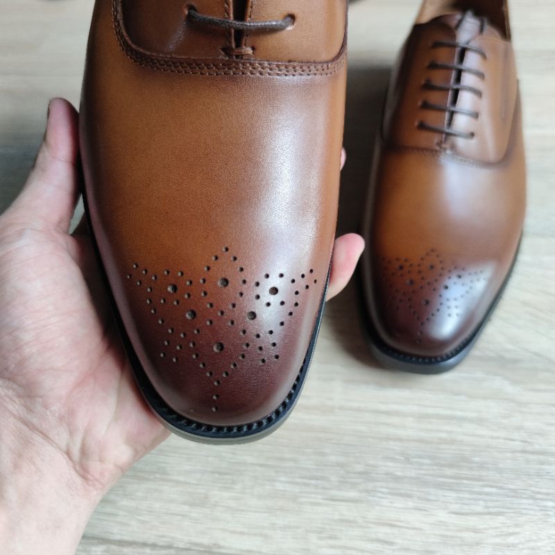 Oxford Plain Toe Shoes For Men | Shopee Malaysia