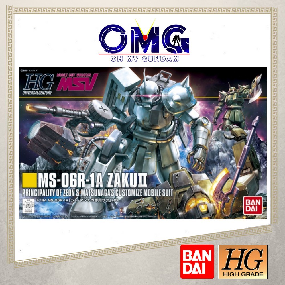 Bandai HGUC MS-06R-1A Zaku II 57749 HGUC MS-06R-1A Shin Matsunaga Zaku II Gundam Zaku II Shin ...