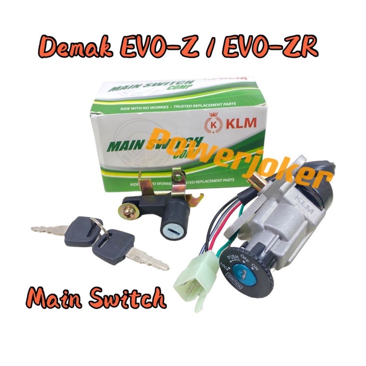Demak EVO-Z/EVO-ZR/EVO Z/EVO ZR (Main Switch Set & Seat Lock Suis Kunci Motosikal) ( 1 Set ...