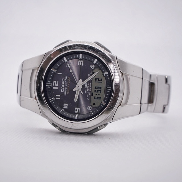 Casio Solar-Waveceptor WVA-400J Silver Stainless Steel (Japan Domestic Market) | Shopee Malaysia