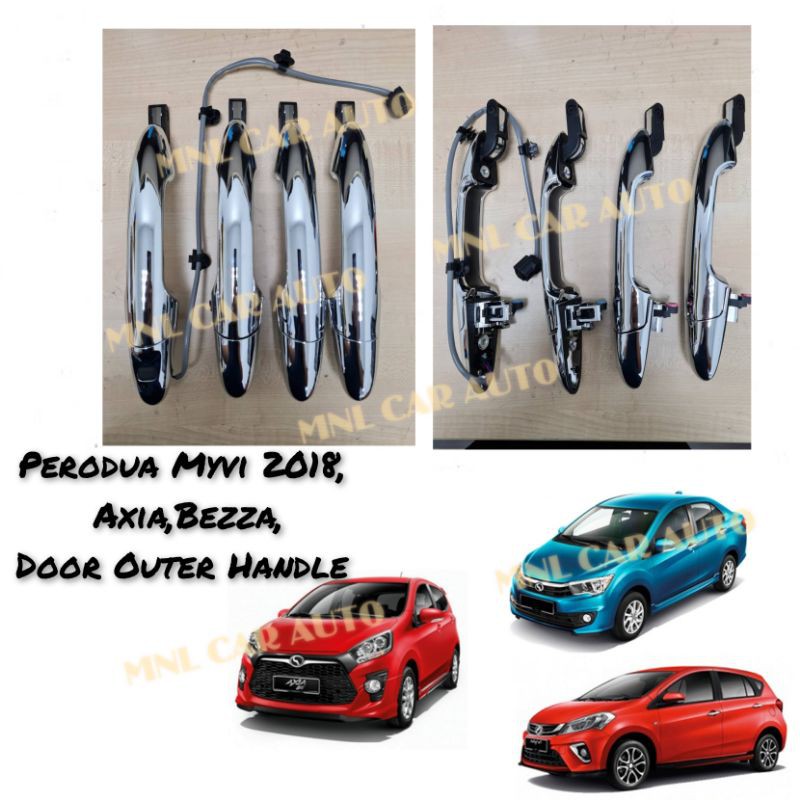Perodua Axia,Bezza,Myvi 2018 Door Outer Handle Chrome ( ORIGINAL ...
