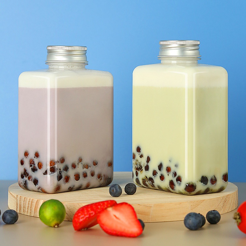 [READY STOCK] 350ml Rectangular Drink PET Bottle/ Coffee Drinking ...