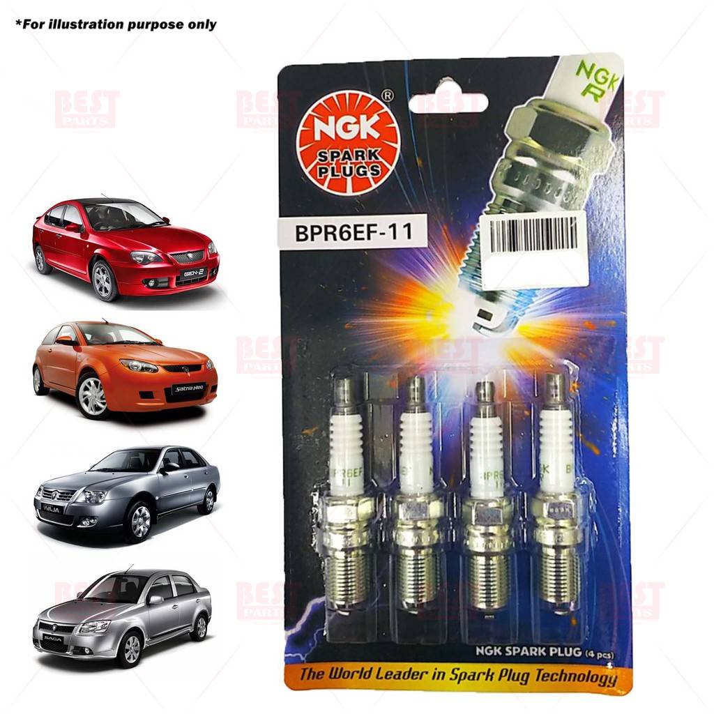 NGK BPR6EF-11 Spark Plug Proton Campro Gen2 Persona Saga BLM FLX Exora ...