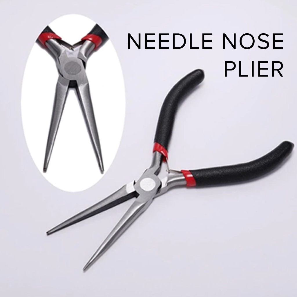 MINI PLIER 5 INCH DIY TOOL MULTI-PURPOSE JEWELLERY MAKING LONG NOSE ...