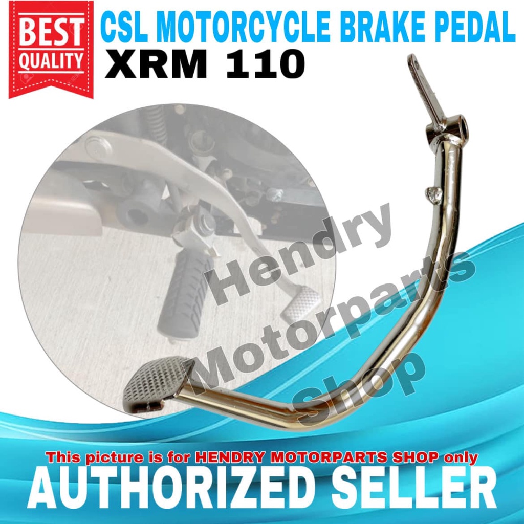 HDR BRAKE PEDAL ALLOY FOR HONDA XRM110 / XRM 110 MOTORCYCLE JAPAN ...