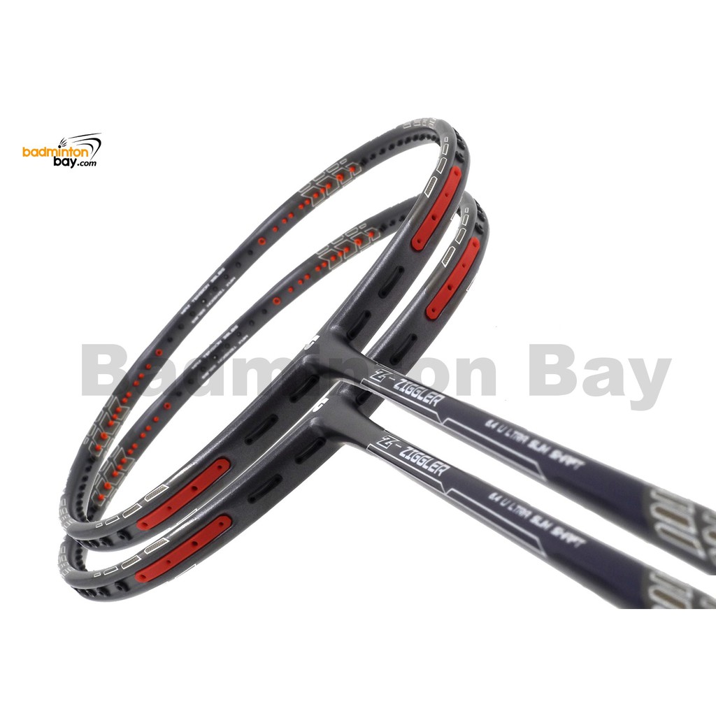 2x Apacs Z Ziggler Force Ii Badminton Racket Compact Frame 4u Grey