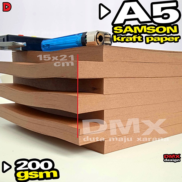 Samson Kraft A5 Paper 200 gsm Thick | Shopee Malaysia