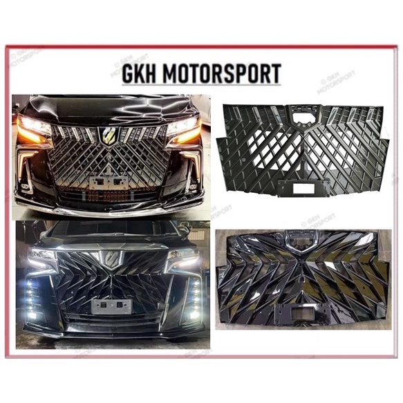 Toyota Alphard AGH30 ANH30 2018 2019 2020 2021 Facelift WALD front ...