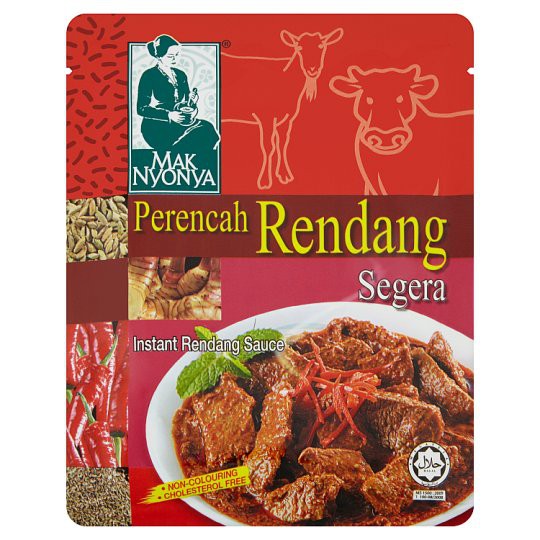 MAK NYONYA Perencah Rendang Segera (200g) - Instant Rendang Sauce HALAL ...