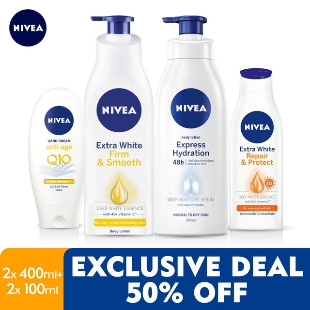 NIVEA Body Lotion Exclusive Bundle (2x100ml+2x400ml) | Shopee Malaysia
