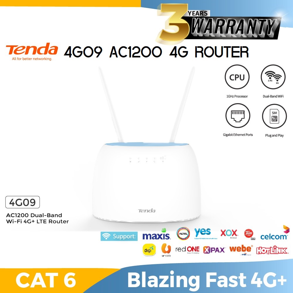 Tenda 4G09 4G06 4G680 V2 4G LTE Wireless N300 WiFi Router Support Voice ...