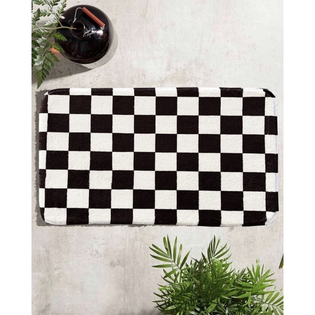 checkered checkerboard pattern floor rug | Shopee Malaysia