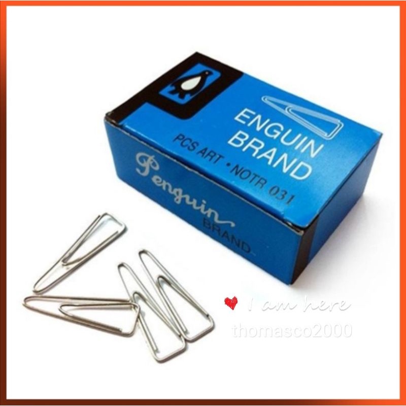 31mm Penguin / Ziraffe Brand Triangle Paper Clip / Clip Kertas Tiga ...