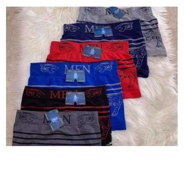 Boxer Small Stripe/Full Woven Fabric Seamless *** Clear Stock | Shopee ...