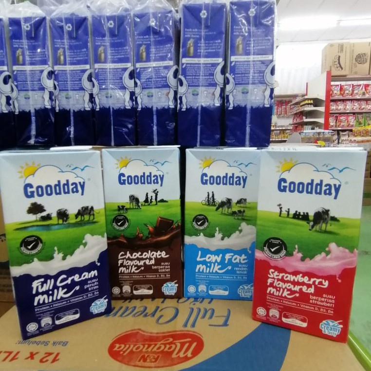 GOODDAY UHT MILK ASSORTED PERISA 1LITRE/KOTAK | Shopee Malaysia