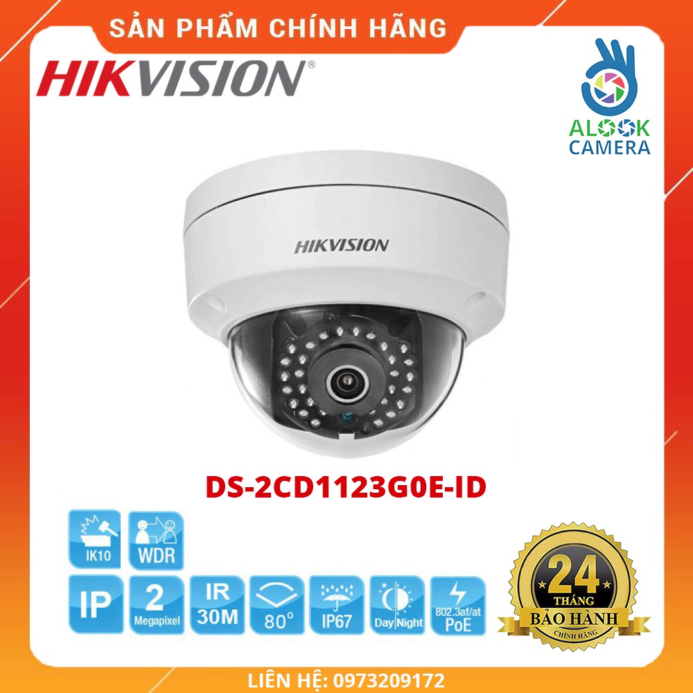Genuine Product _ HIKVISION DS-2CD1123G0E-ID 2MP H.265 + Hemisphere IP ...