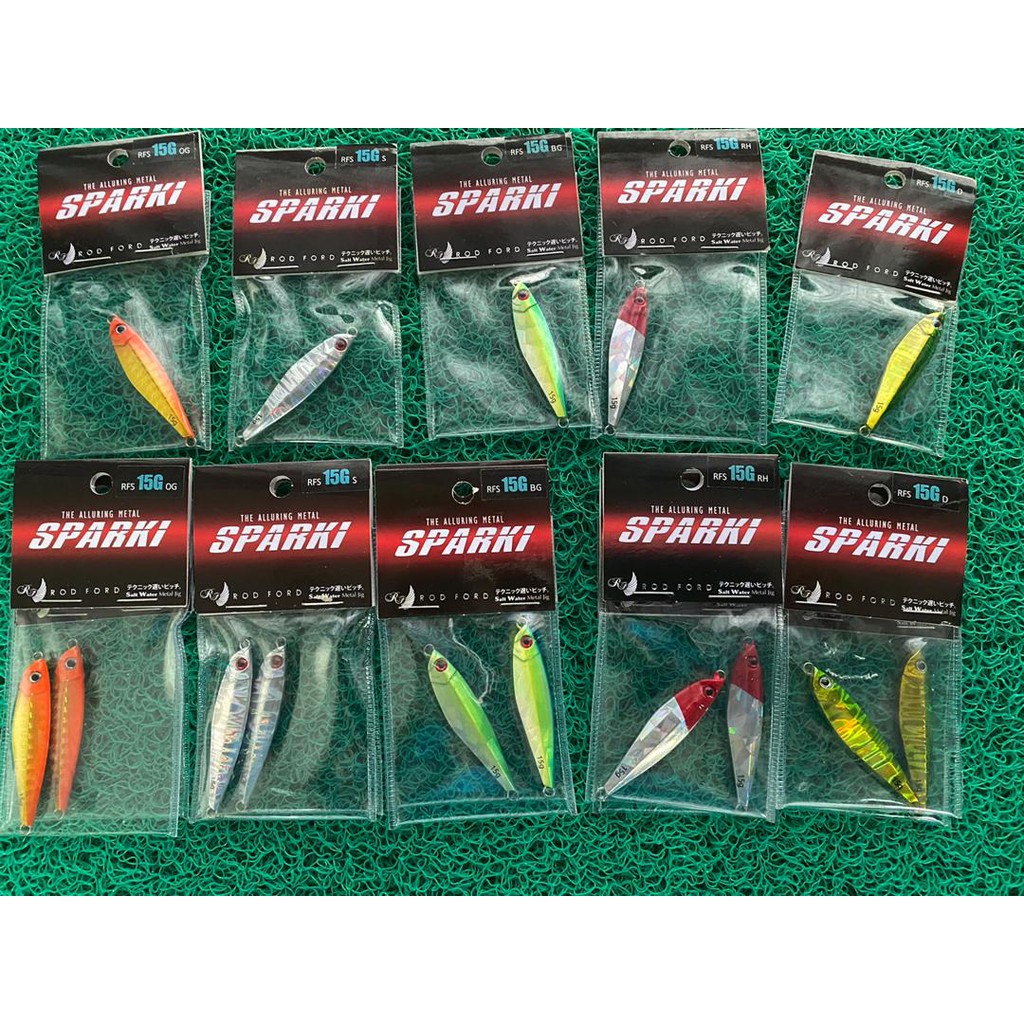 (JOM PANCING) ROD FORD SPARKI SALT WATER METAL JIG (15G) | Shopee Malaysia