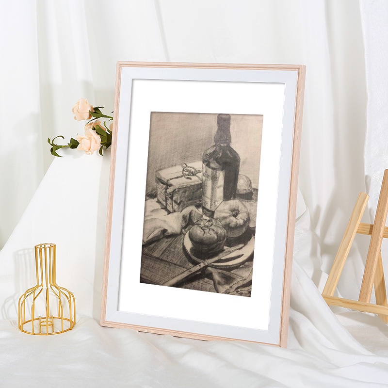 Bingkai foto gantung bingkai gambar dinding dipasang 8k4K lakaran lukisan minyak terbuka poster ...