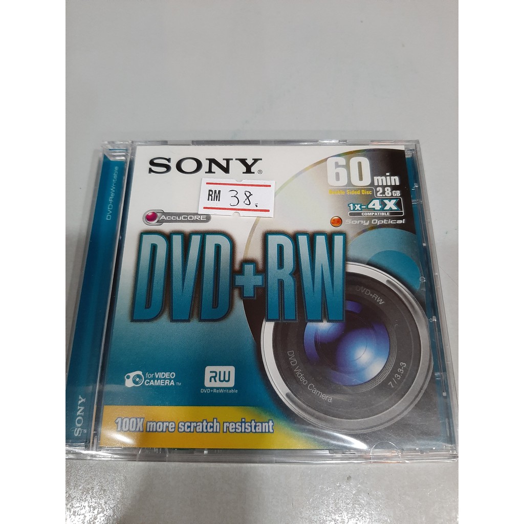 Sony DVD+RW rewritable disc DVD-RW Re-Recordable disc | Shopee Malaysia