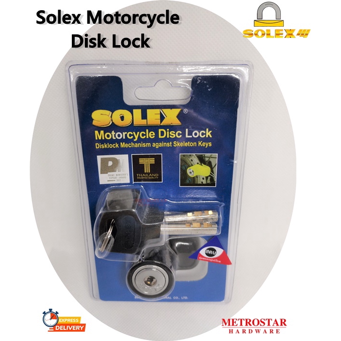 Solex Motorcycle Disc Lock (Black) | Shopee Malaysia