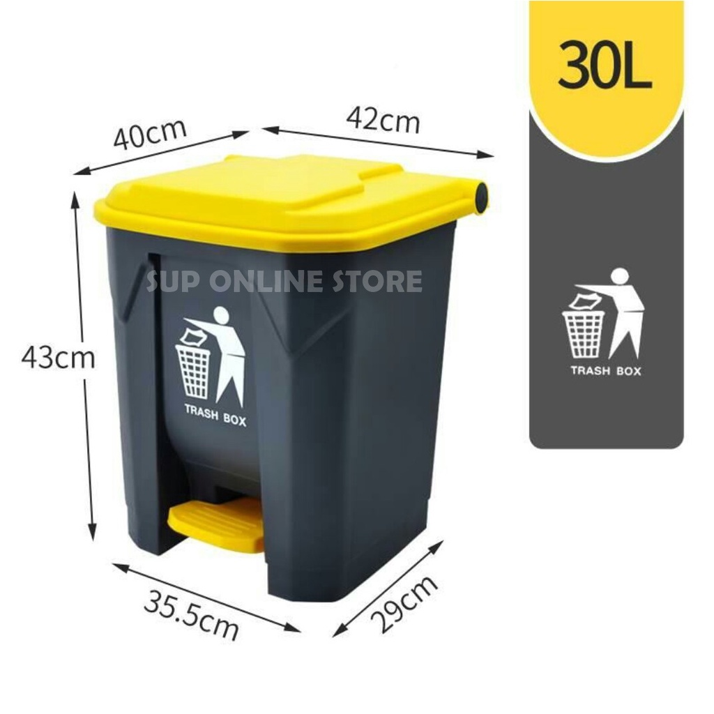 Dustbin With Pedal [30L / 50L] / Step On Bin / Medium Size Indoor Bin ...