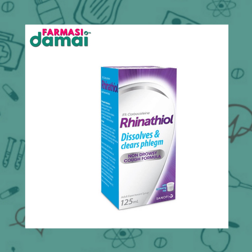 RHINATHIOL CHILDREN SYRUP 2% FOR CHILDREN 125ML/RHINATHIOL 5% ADULT ...