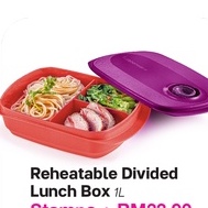 TUPPERWARE BRAND Reheatable Divided Lunch Box | Shopee Malaysia