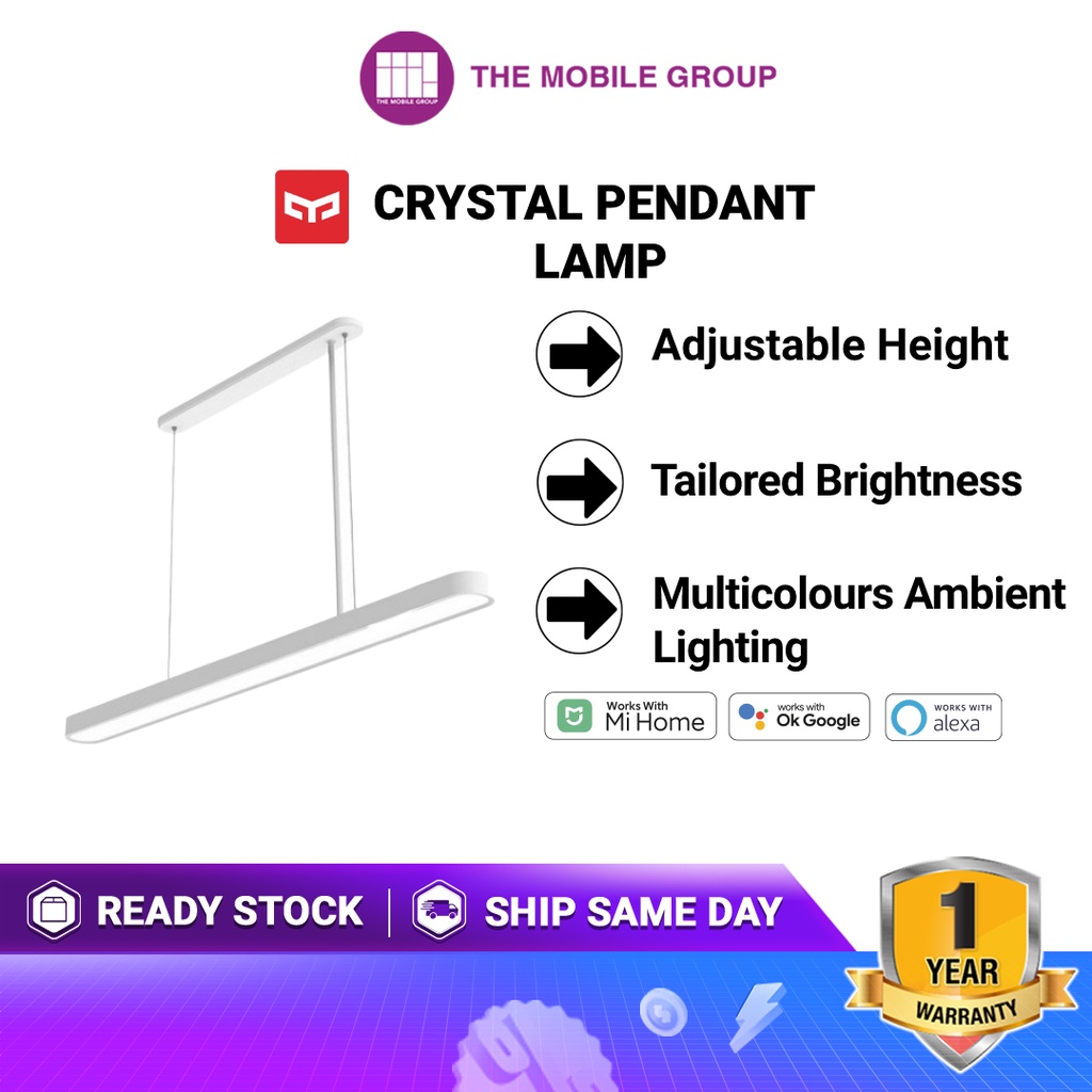 Yeelight Crystal LED Pendant Lamp | Smart Dimmable Dining Table Ceiling ...